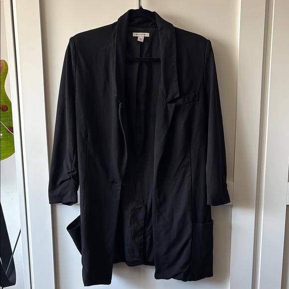 Boston Proper | Jackets & Coats | Boston Proper Black Longline Blazer ...